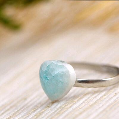 Love Ring,heart Shape Ring,ceramic Ring, Ceramic Jewelry,ice Crack ...